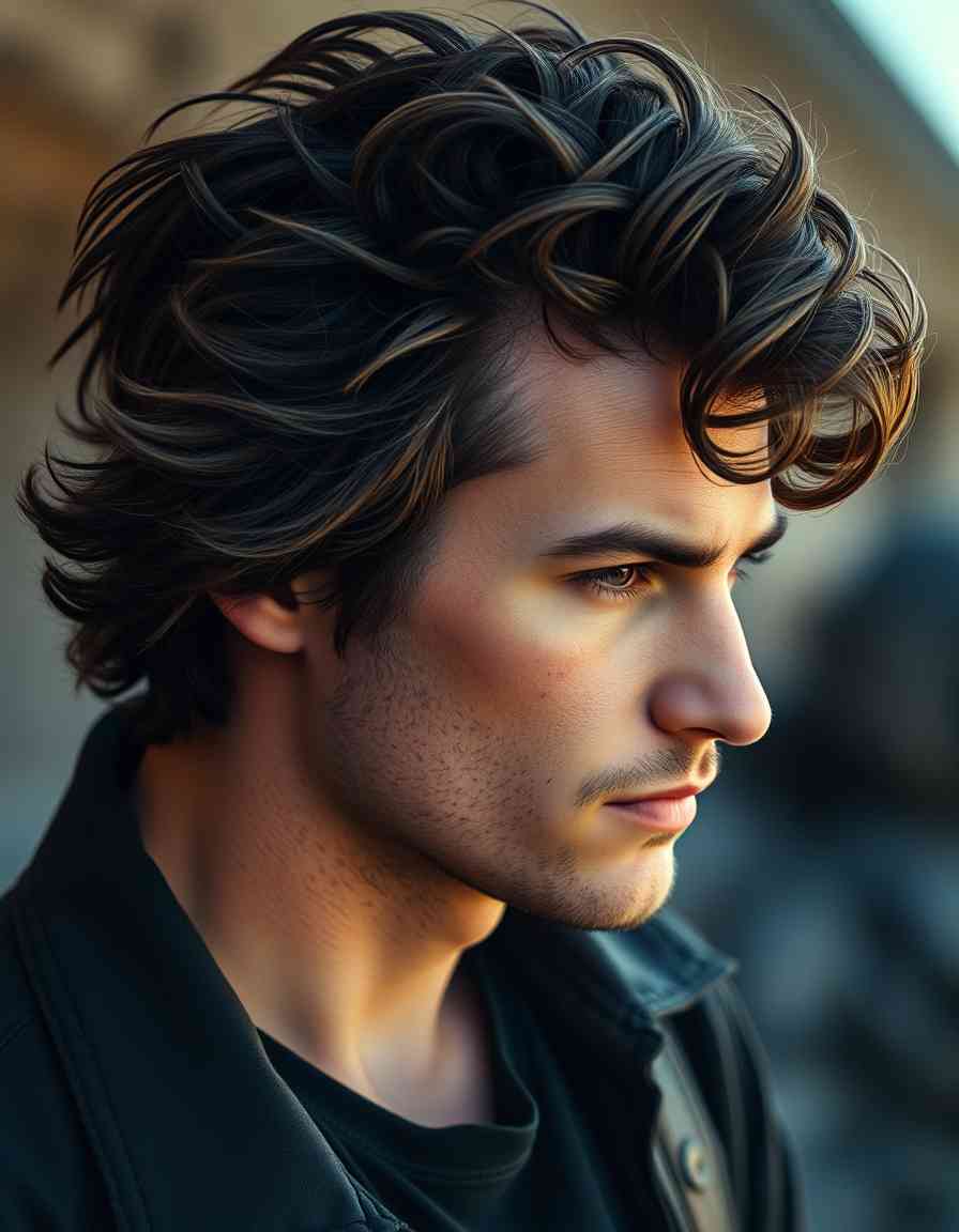 30 Stunning Wolf Cut Hairstyles For Men Who Dare To Stand Out - The Guy ...