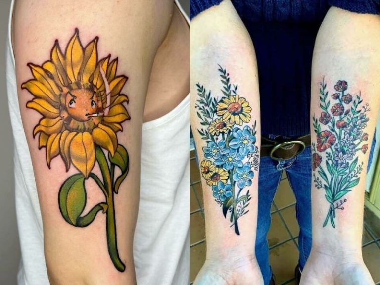Color Flower Tattoo Ideas: Vibrant Designs To Inspire Your Next Ink ...