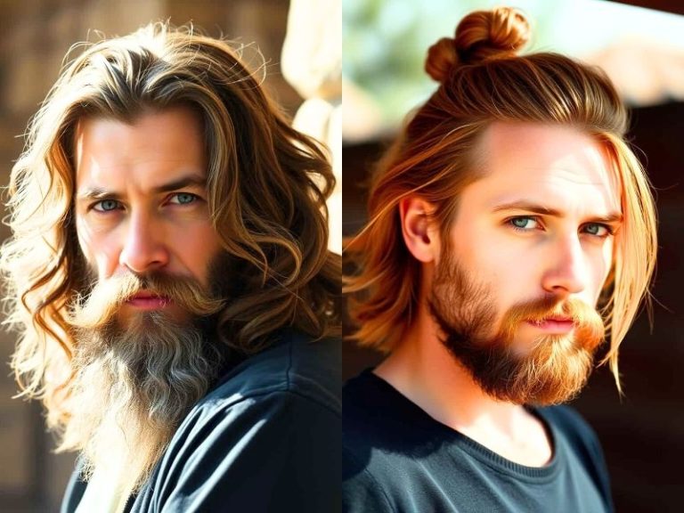 22 Stunning Long Hair And Beard Styles For Men: Master The Trendy Look ...