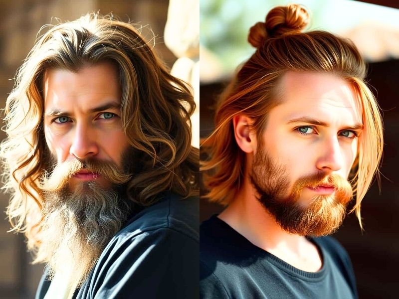 22 Stunning Long Hair And Beard Styles For Men: Master The Trendy Look ...